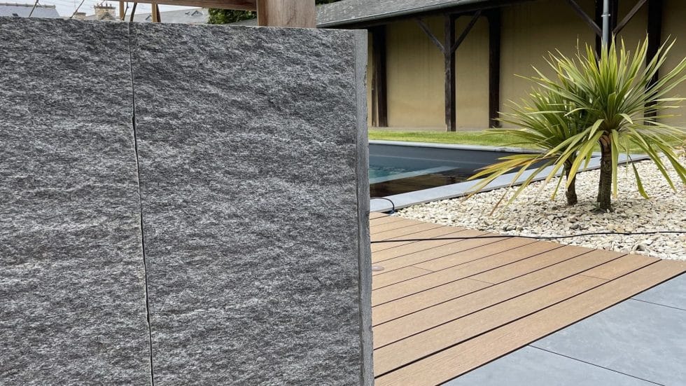 Cloture en Pierre Naturelle Grise - HESTIA Pierre & Bois