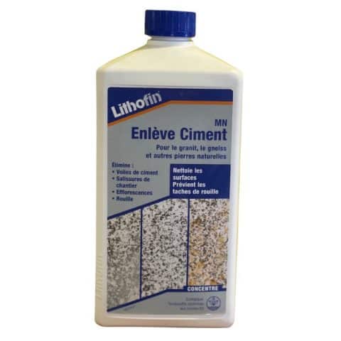 Lithofin Enleve Ciment - Nettoyant Laitance Dalle Pierre Naturelle